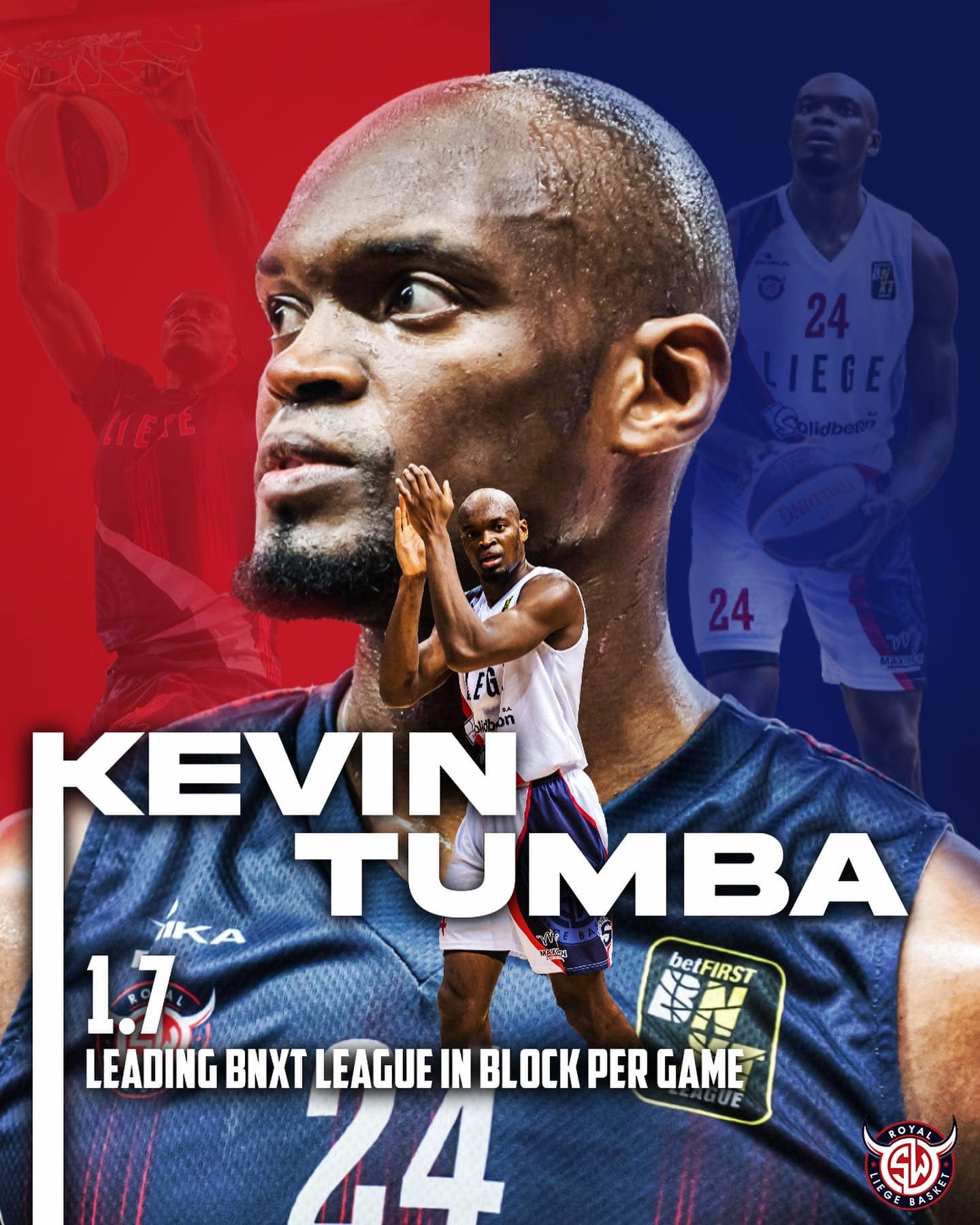 Kevin Tumba prolonge à Liège Basket — #Liégeois
