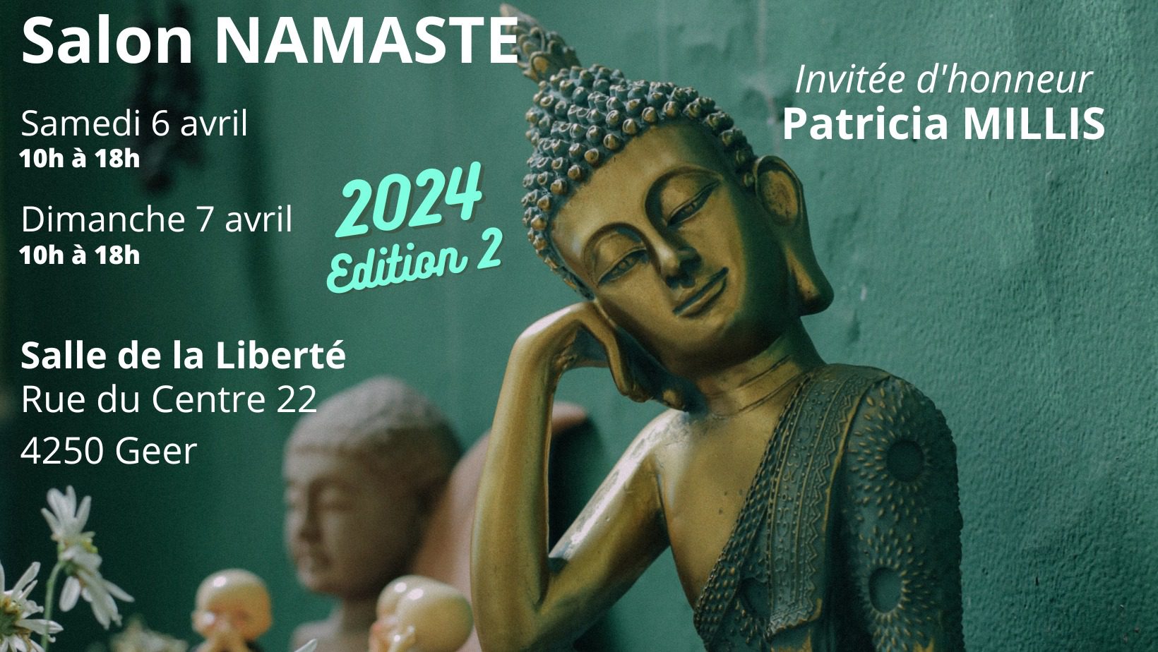 « Patricia Millis en invitée d’honneur du Salon Namaste » — #Liégeois